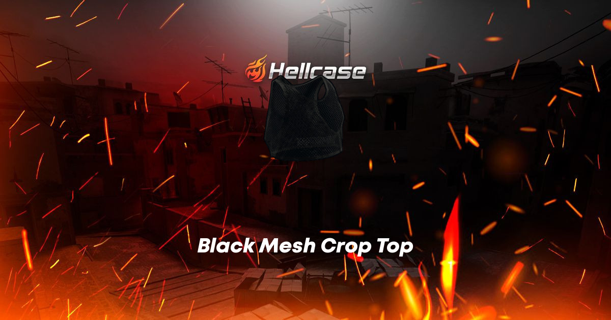 Black Mesh Crop Top Skin | CS2, Rust, Dota 2 Items