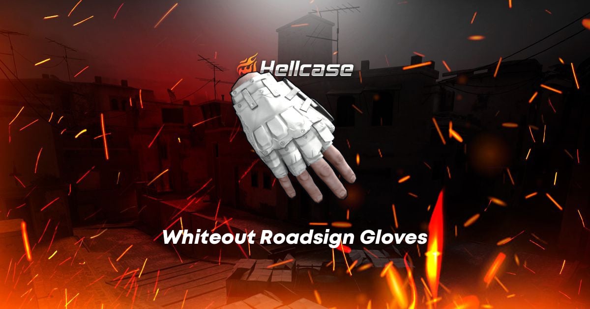 Whiteout Roadsign Gloves Skin | CS2, Rust, Dota 2 Items