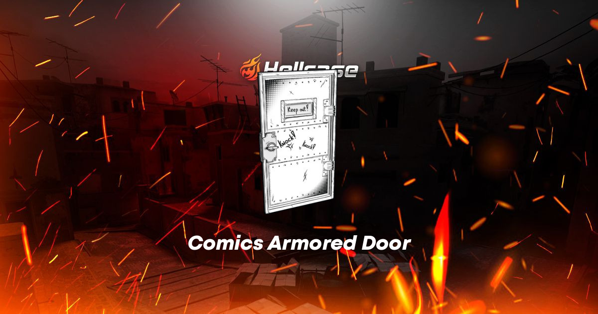 Comics Armored Door Skin | CS2, Rust, Dota 2 Items