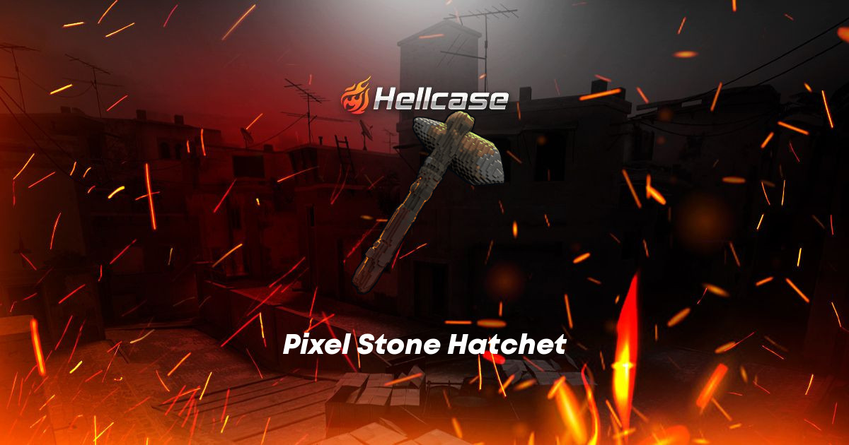Pixel Stone Hatchet Skin | CS2, Rust, Dota 2 Items
