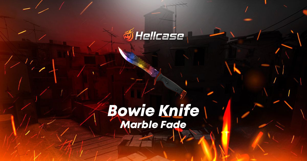 Bowie Knife | Marble Fade Skin | CS2, Rust, Dota 2 Items