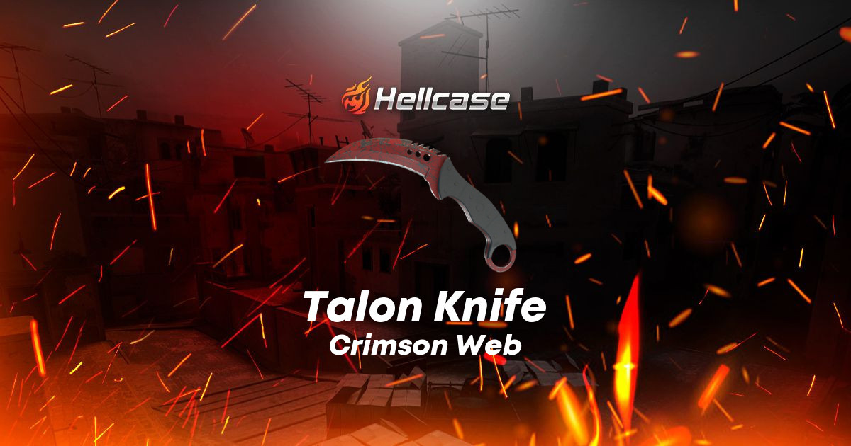 Talon Knife | Crimson Web Skin | CS2, Rust, Dota 2 Items