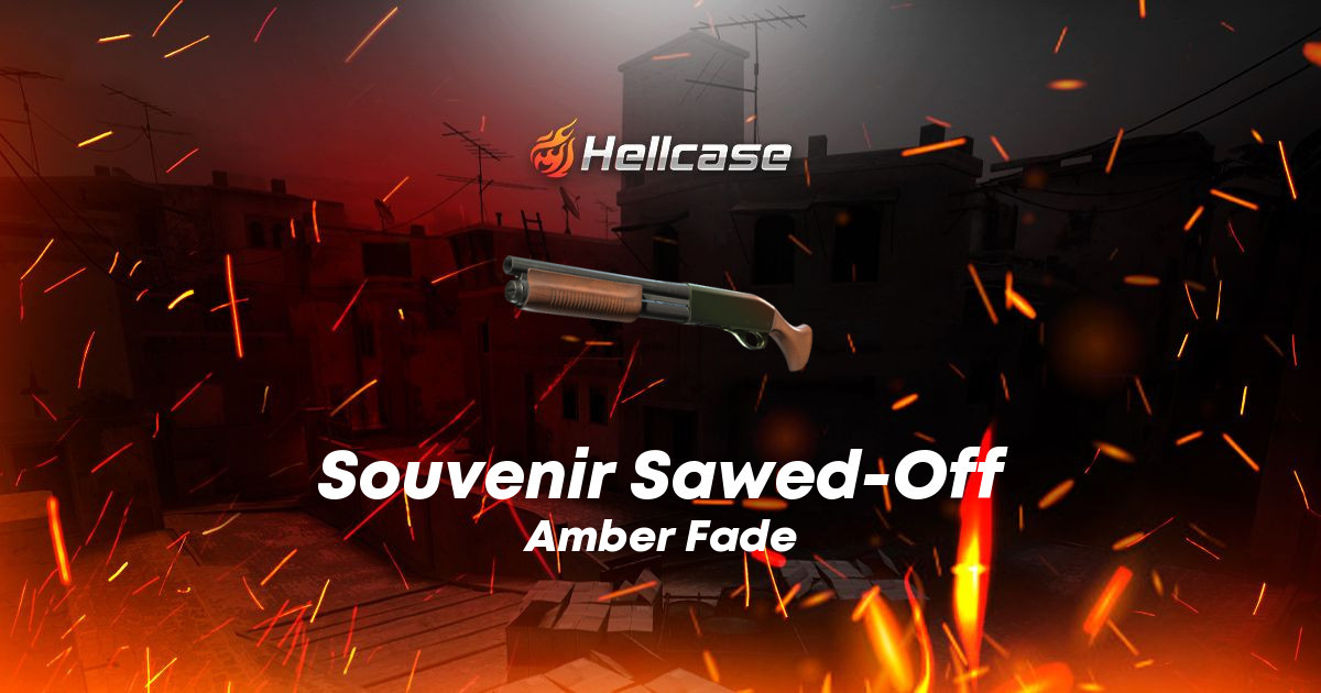Sawed-Off | Amber Fade Skin | CS2, Rust, Dota 2 Items