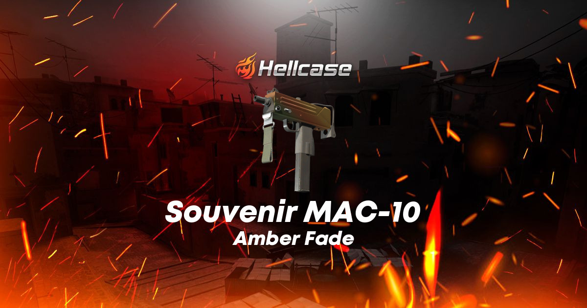 MAC-10 | Amber Fade Skin | CS2, Rust, Dota 2 Items