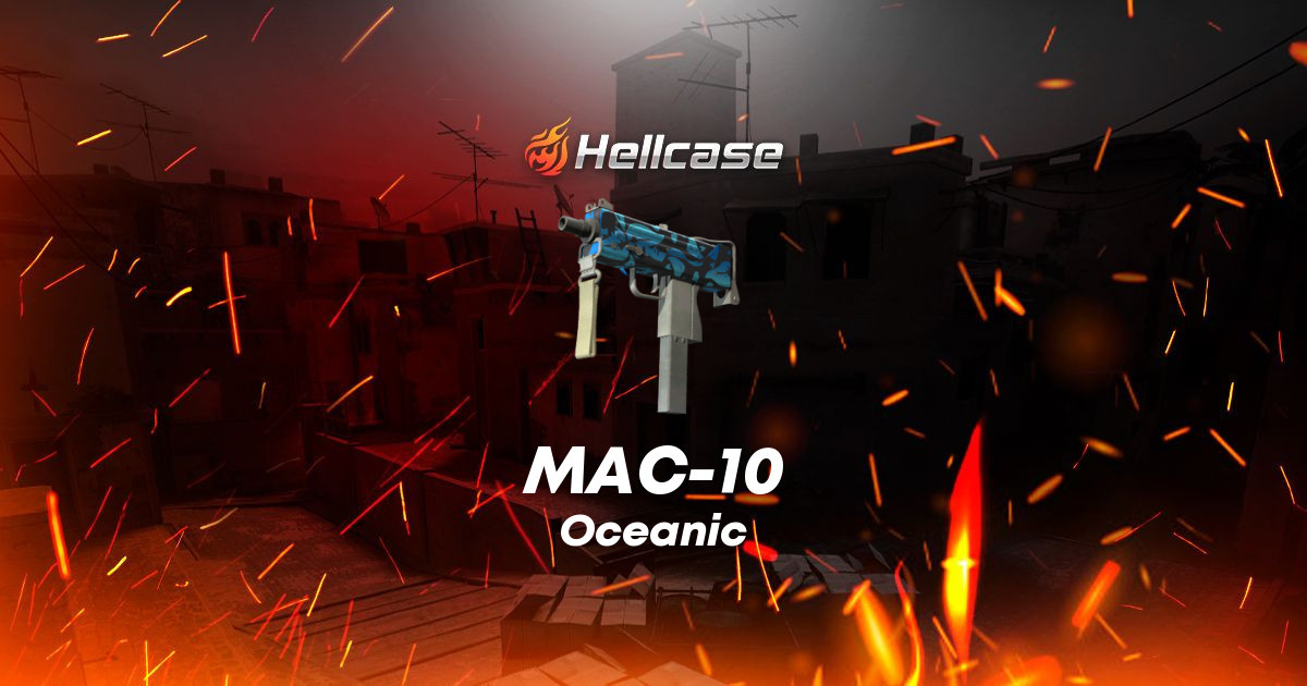 MAC-10 | Oceanic Skin | CS2, Rust, Dota 2 Items