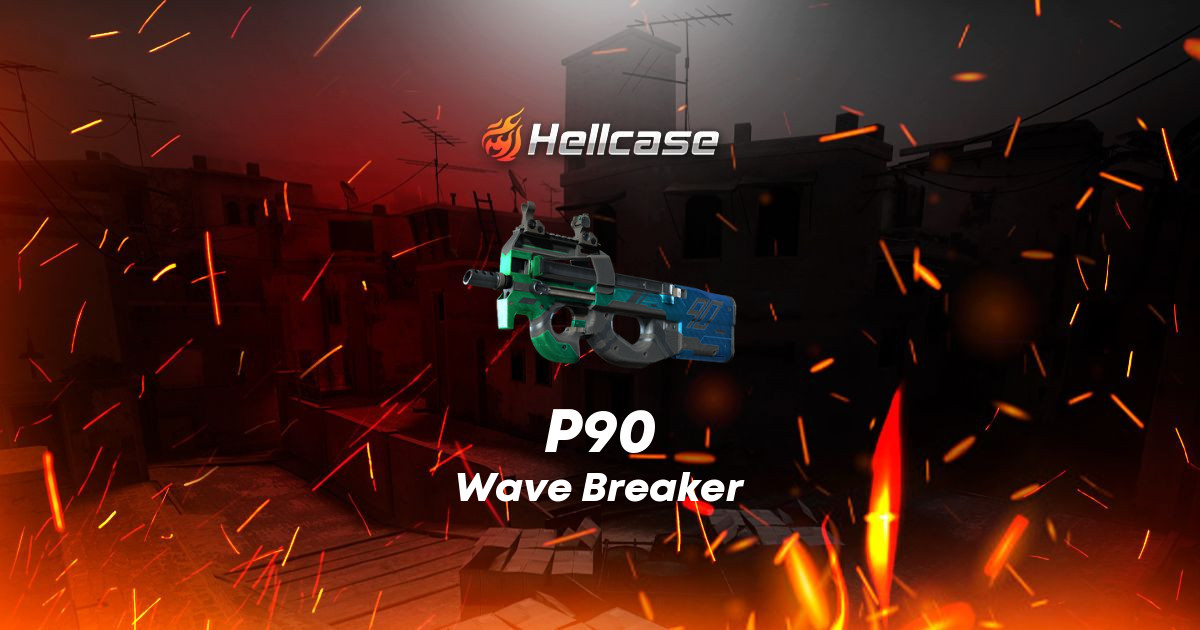 P90 | Wave Breaker Skin | CS2, Rust, Dota 2 Items