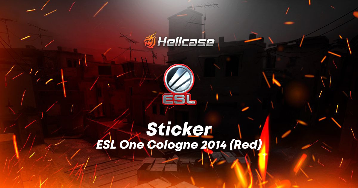 Sticker | ESL One Cologne 2014 (Red) Skin | CS2, Rust, Dota 2 Items